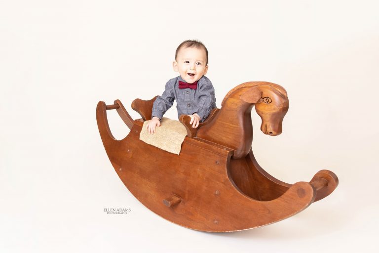 Rocking Horse Baby Pictures | Ellen Adams Photography